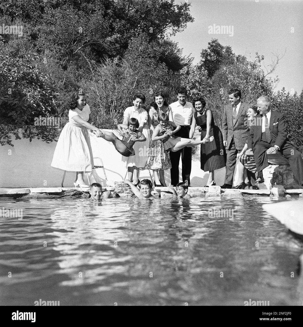 The Fitzsimons clan got together at the Los Angeles home of its most ...