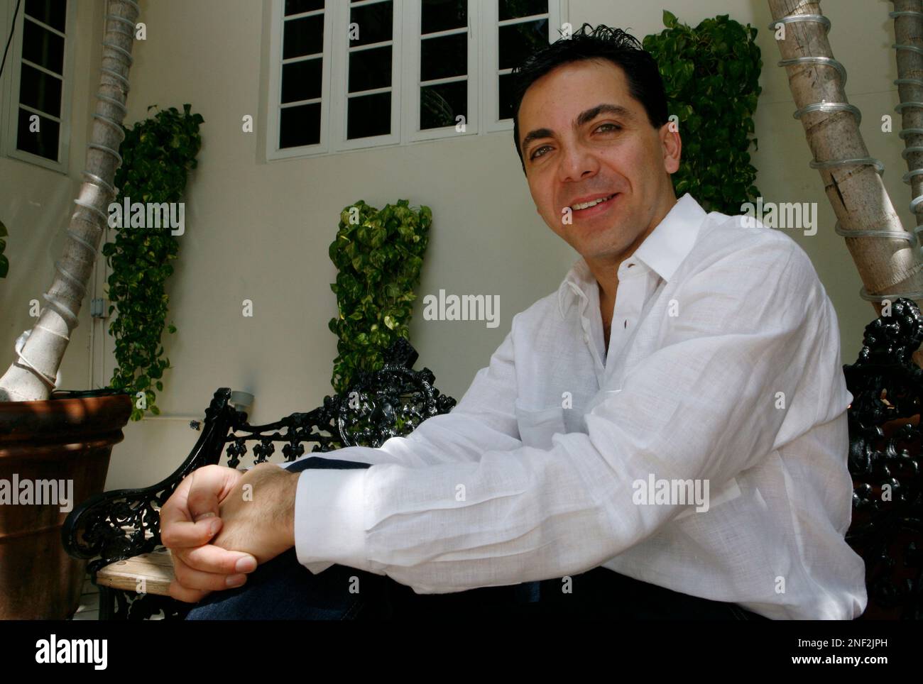 Mexican pop singer Cristian Castro is pictured in Miami Beach, Fla ...