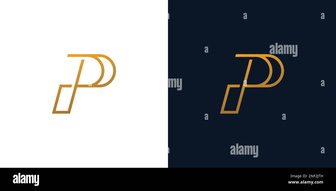 Modern and unique P logo design Stock Vector Image & Art - Alamy