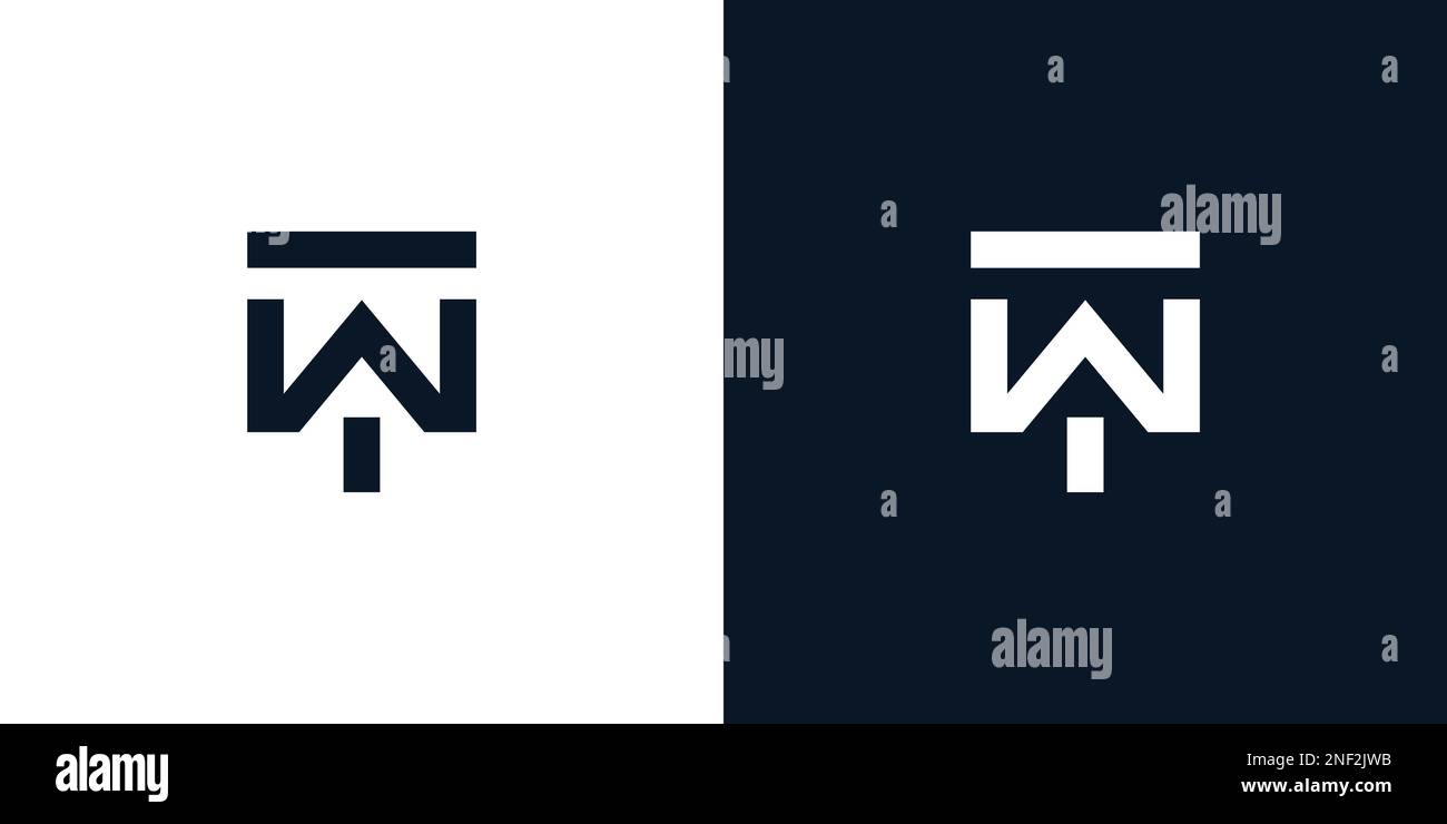 Modern and unique TW logo design 2 Stock Vector Image & Art - Alamy