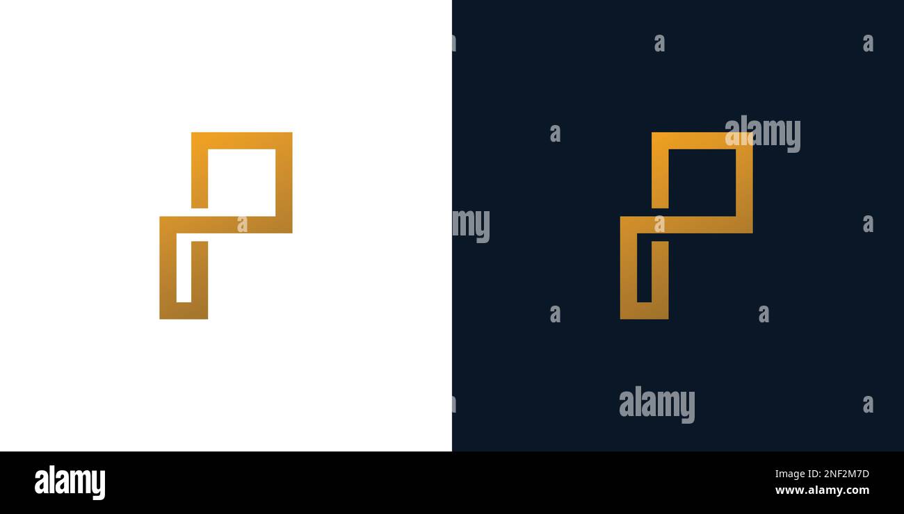 Modern and unique P logo design 2 Stock Vector Image & Art - Alamy