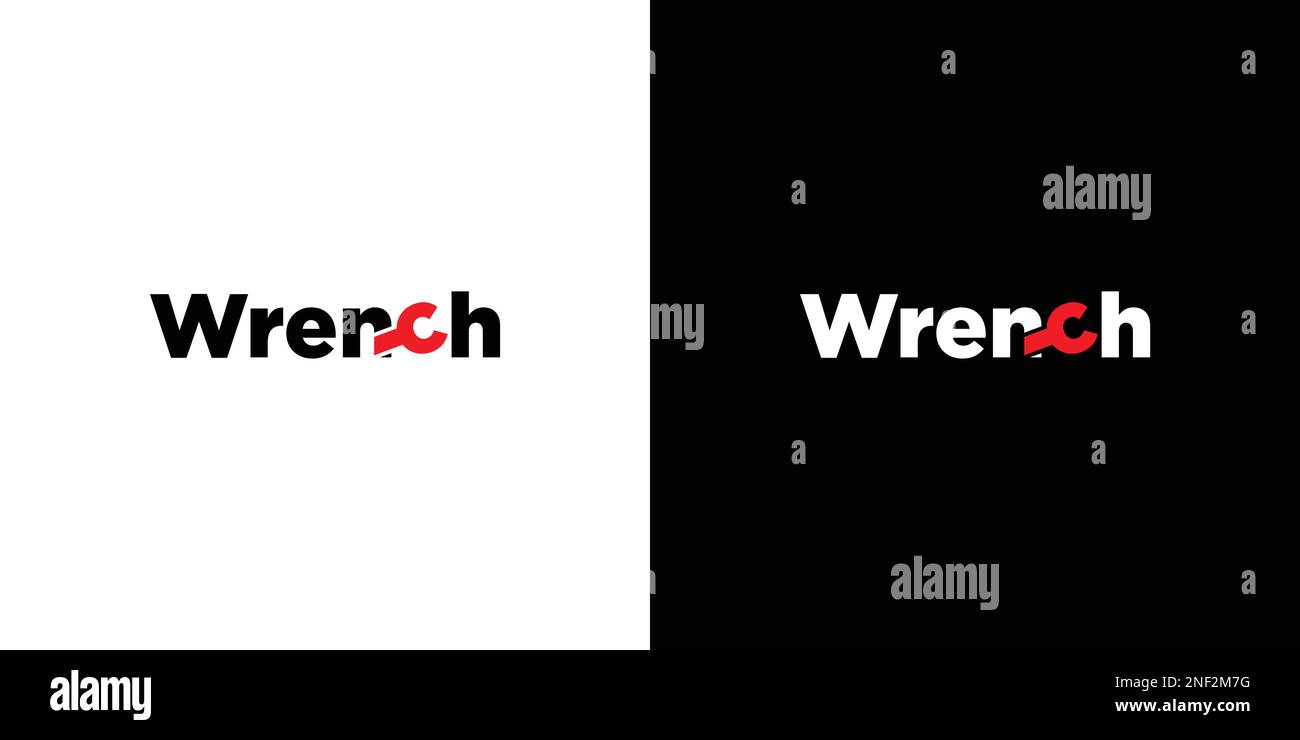 Modern and unique Wrench logo design Stock Vector Image & Art - Alamy