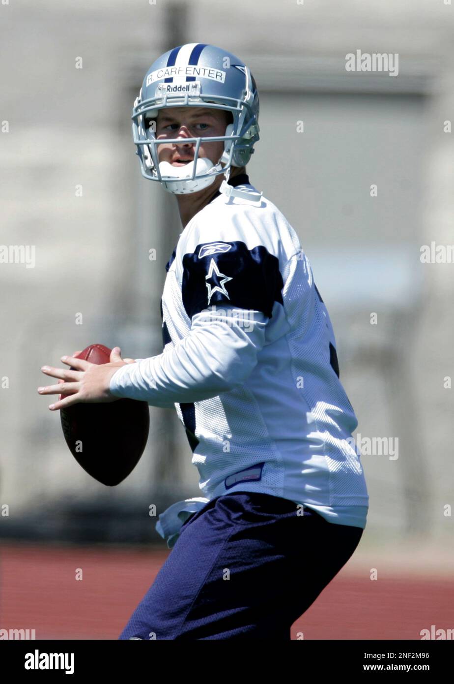 Dallas Cowboys quarterback Rudy Carpenter during NFL football minicamp ...