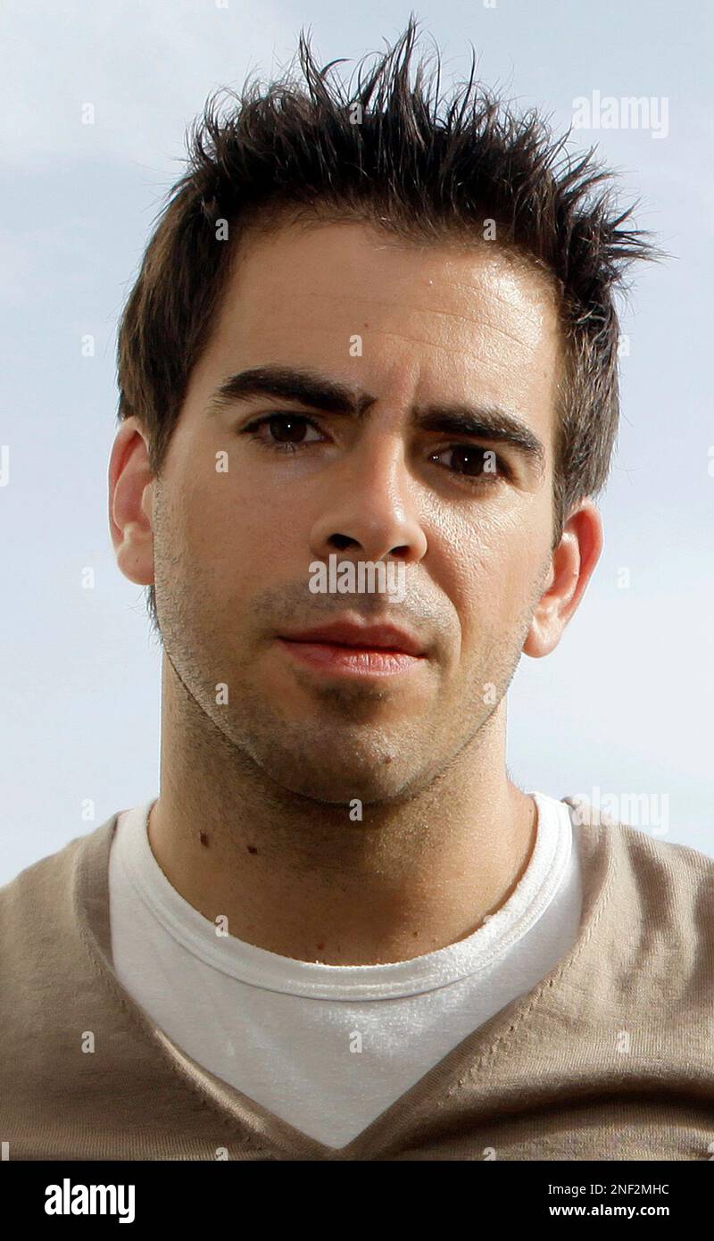 American actor Eli Roth poses for photographs at a hotel, during the ...