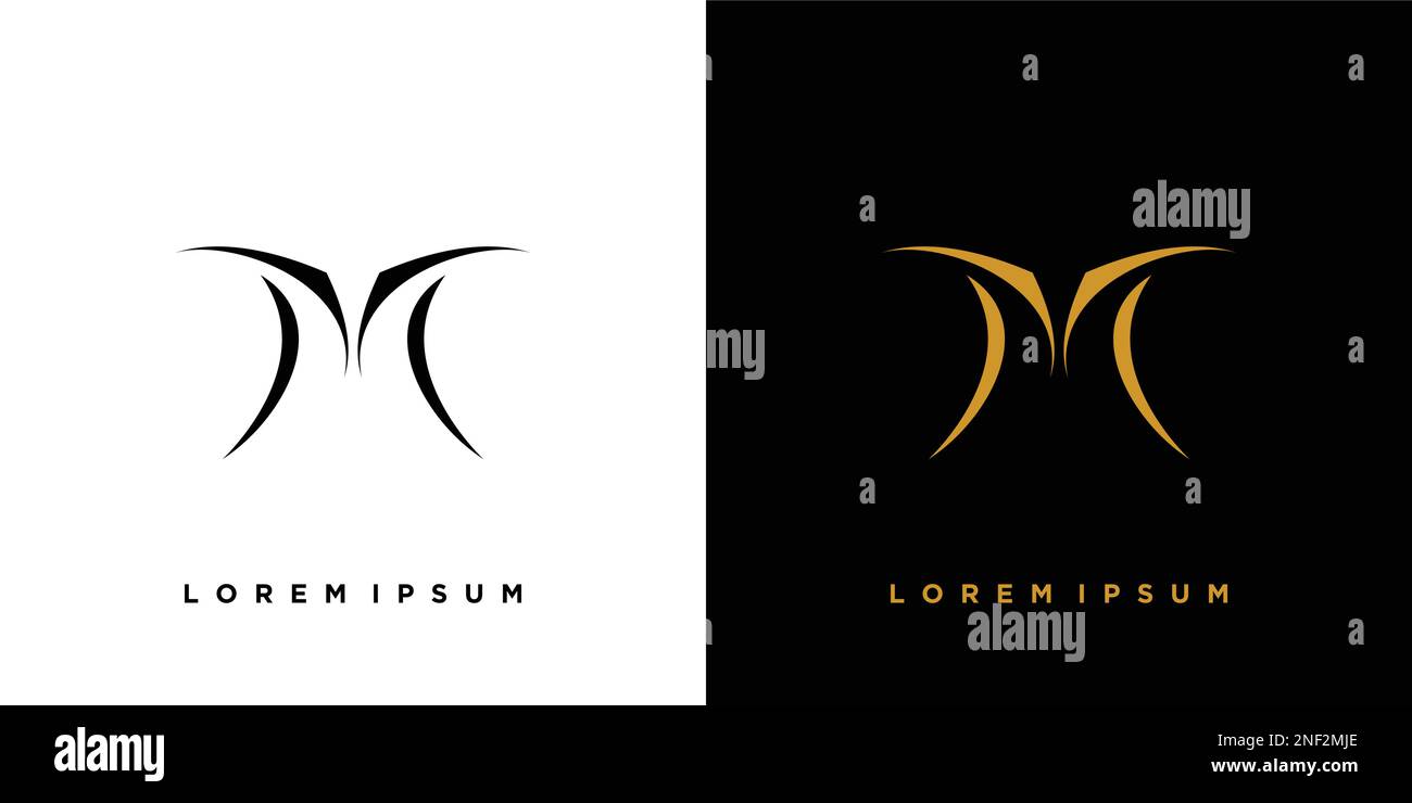 Unique m logo hi-res stock photography and images - Alamy