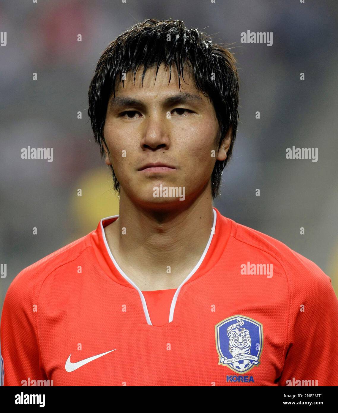 South Korea's Kim Dong-jin is seen before the 2010 FIFA World Cup Asia ...