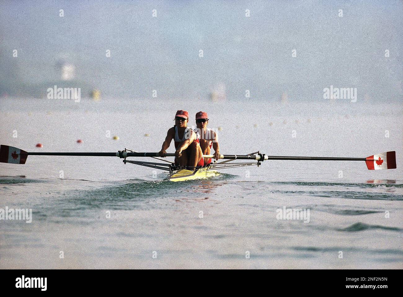 Canada coxless pair Kathleen Heddle, left, and Marnie McBean, during ...