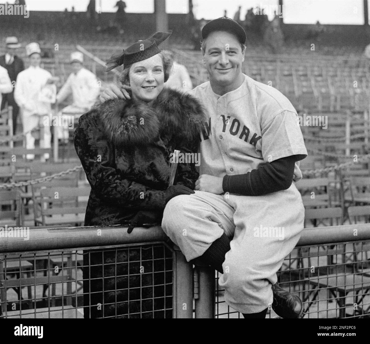 Lou Gehrig, "the Iron Horse," and his wife, Eleanor, who were married ...