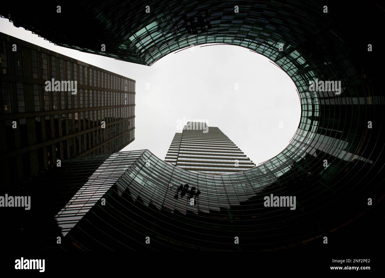 Bloomberg Tower, center, the headquarters of Bloomberg L.P., is shown ...