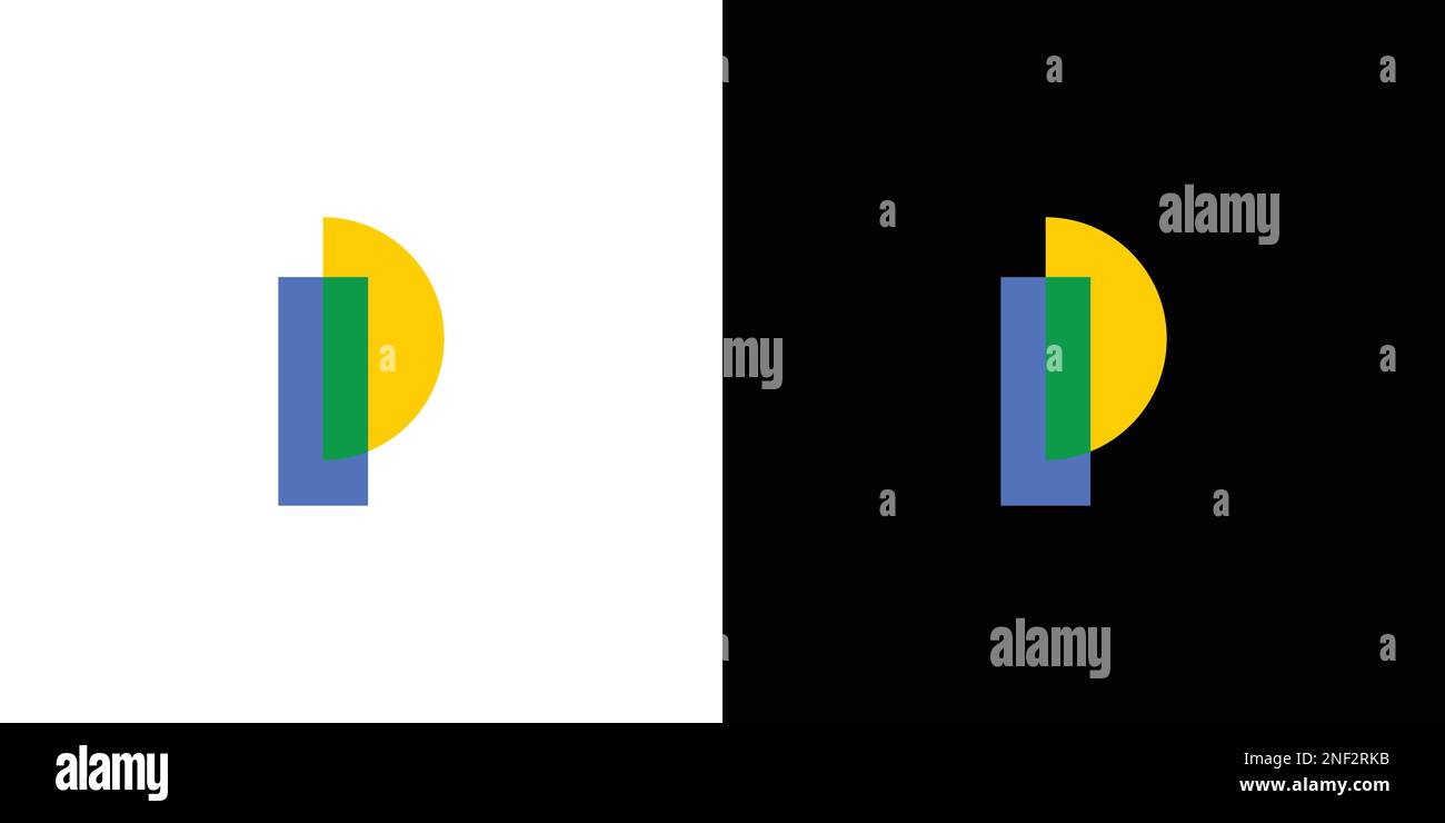 Simple and colorful P logo design Stock Vector Image & Art - Alamy