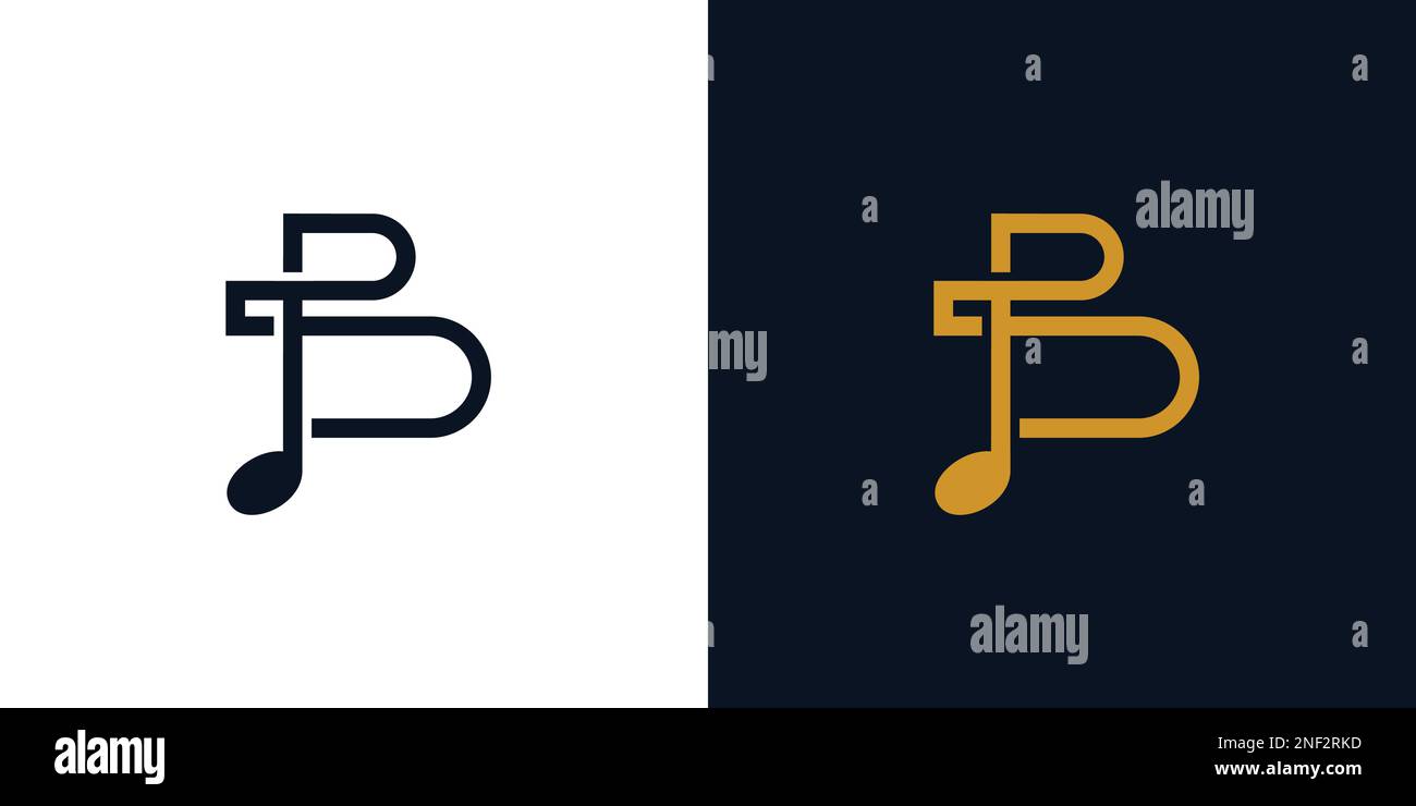 Unique and simple B initials music logo design Stock Vector Image & Art ...