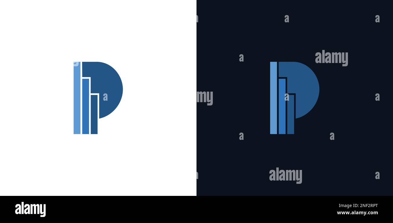 Unique and modern P letter finance logo design Stock Vector Image & Art ...
