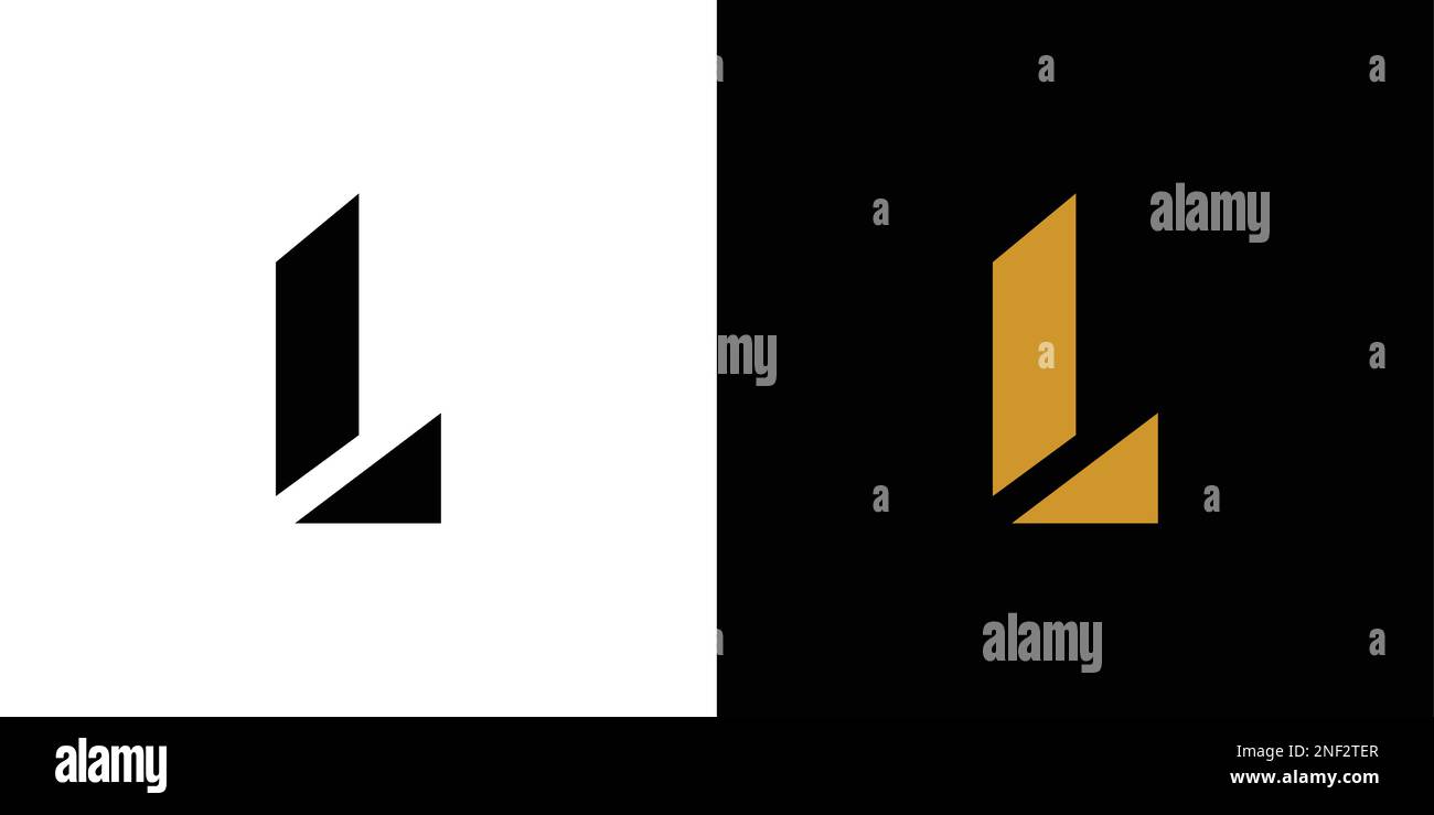 Simple and strong letter L initials logo design Stock Vector Image ...