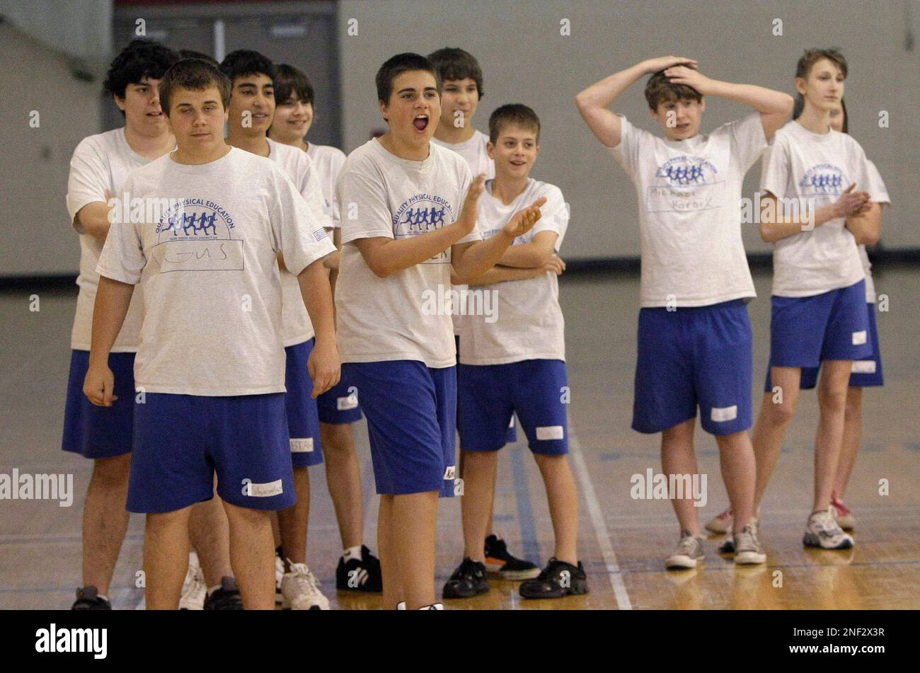 Middle School Gym Class