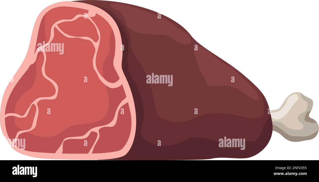 beef leg meat cut Stock Vector Image & Art - Alamy