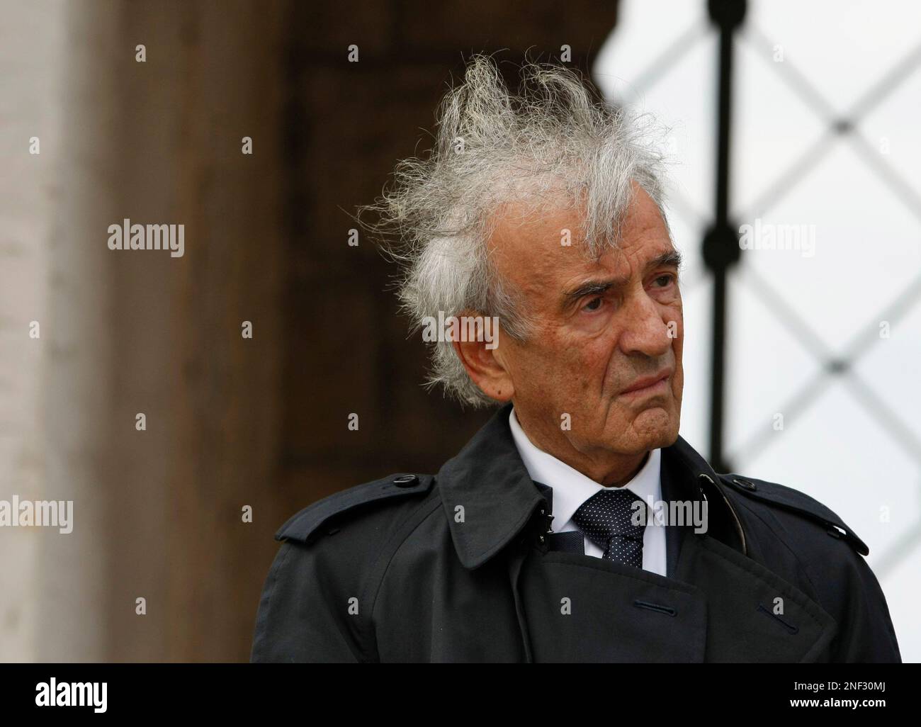 Nobel laureate and Buchenwald concentration camp survivor Elie Wiesel ...