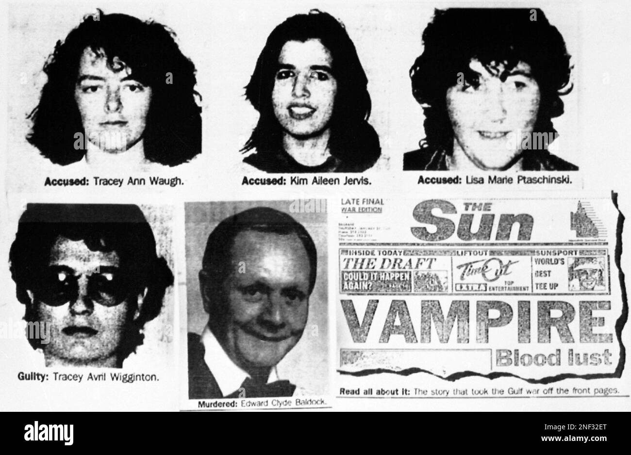 Combo of the 4 accused Tracey Ann Waugh, Aillen Kim Jervis, Lisa Marie ...