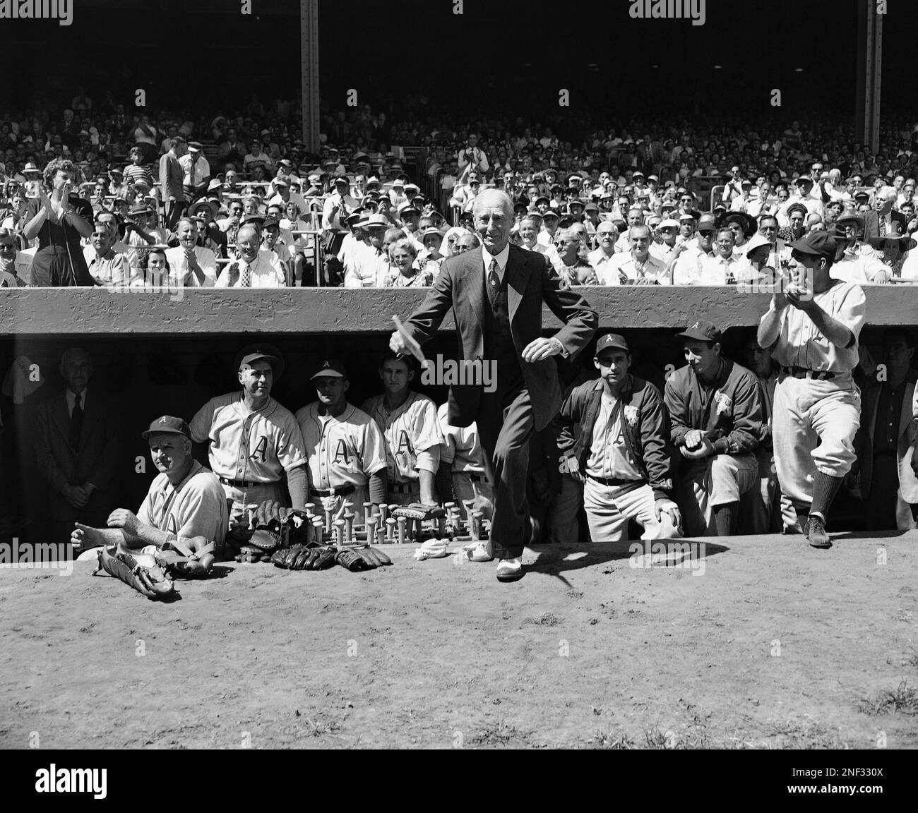 Connie Mack, 86, tall, thin, kindly manager of the Philadelphia ...