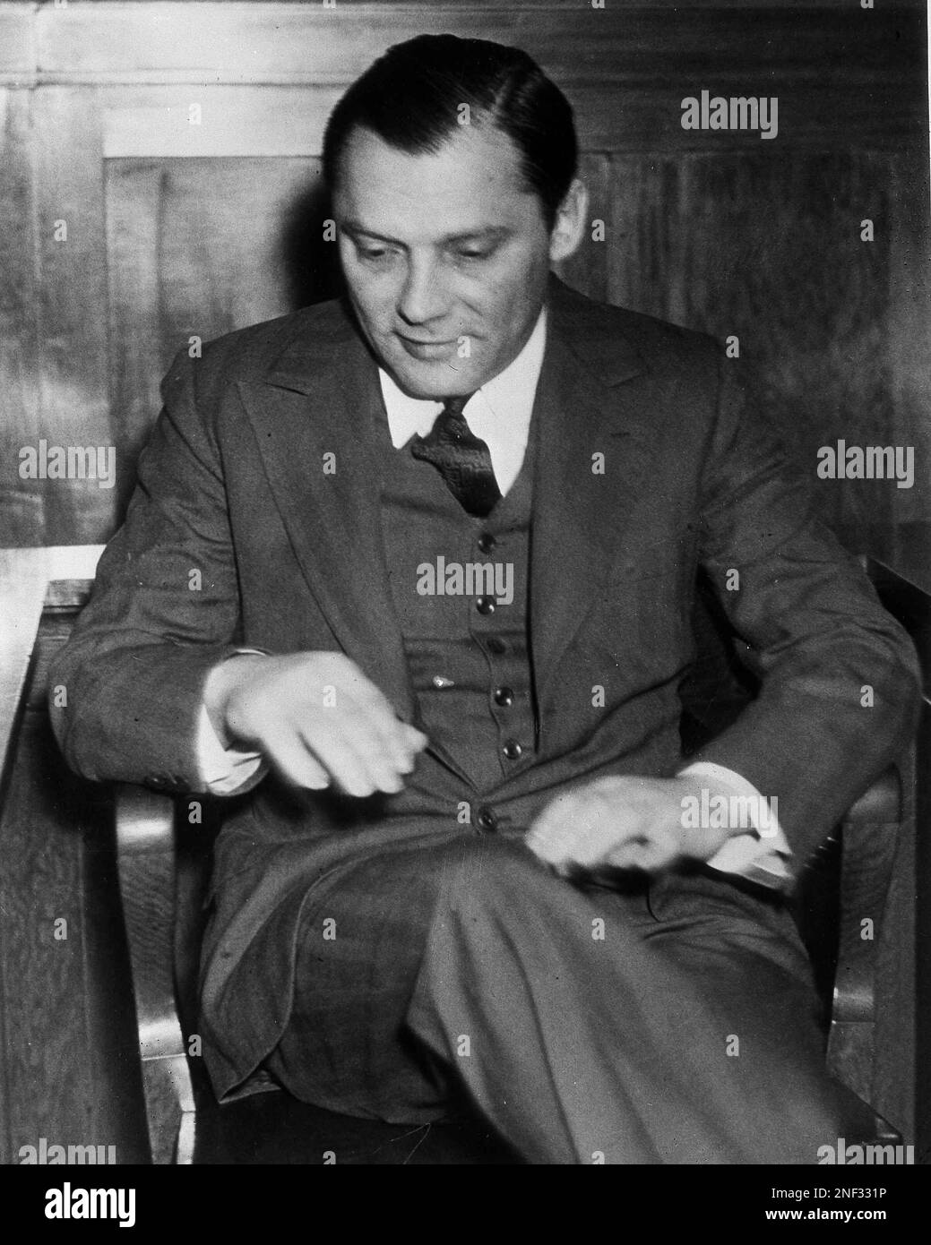 Isadore "Kid Cann" Blumenfeld shown on the witness stand in Minneapolis ...