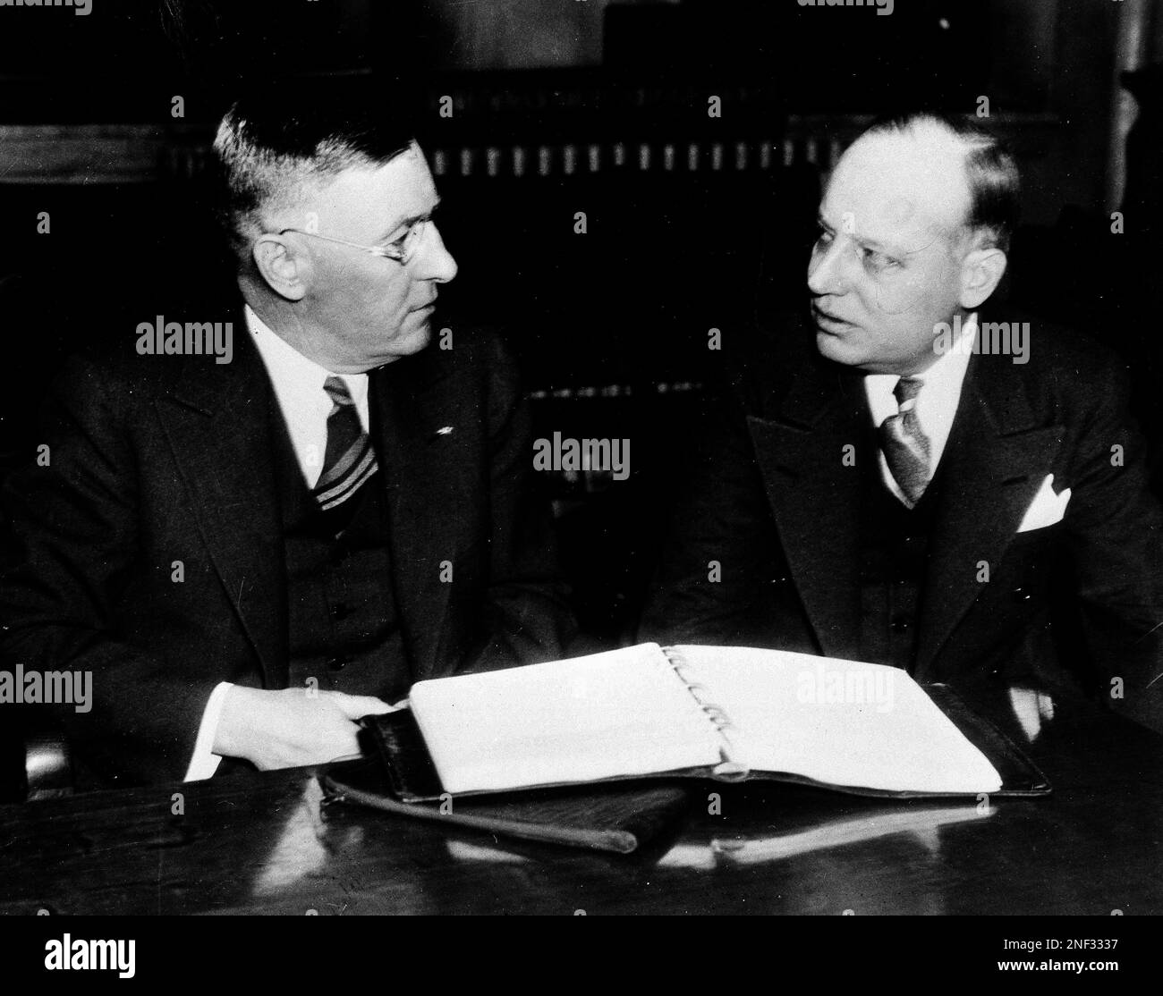 William C. Dannenberg, left, of Chicago, former Department of Justice ...