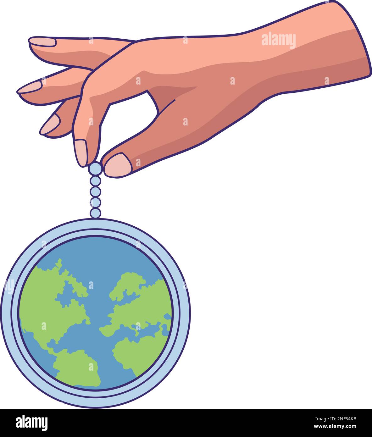 hand lifting planet earth Stock Vector Image & Art - Alamy