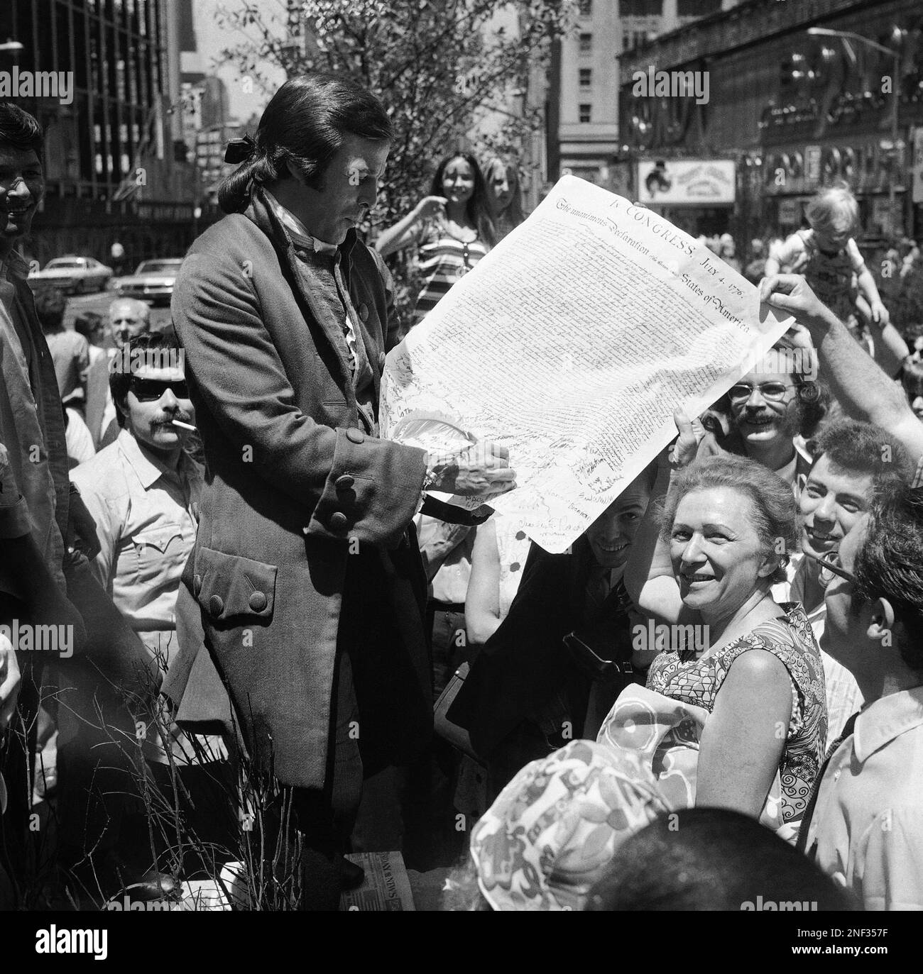 Times Square, in New York, was renamed 1776 square on July 4, 1971 by ...