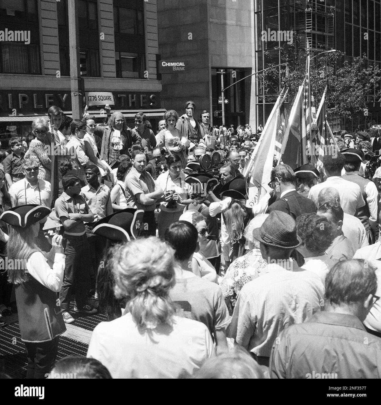 Times Square, in New York, was renamed 1776 square on July 4, 1971 by ...