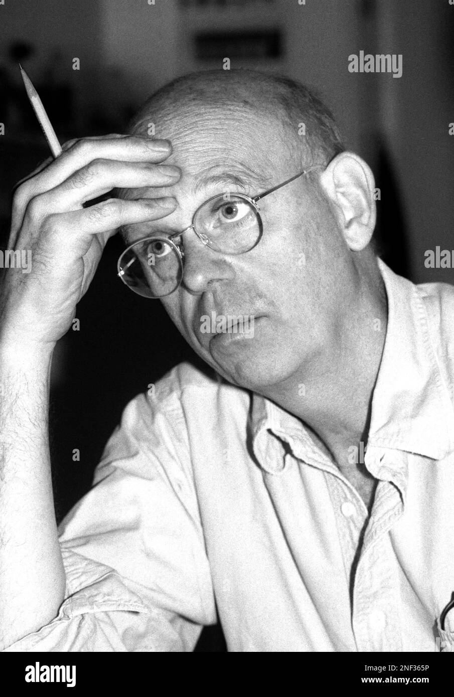 Pop artist Claes Oldenburg poses at his home in New York City on April ...