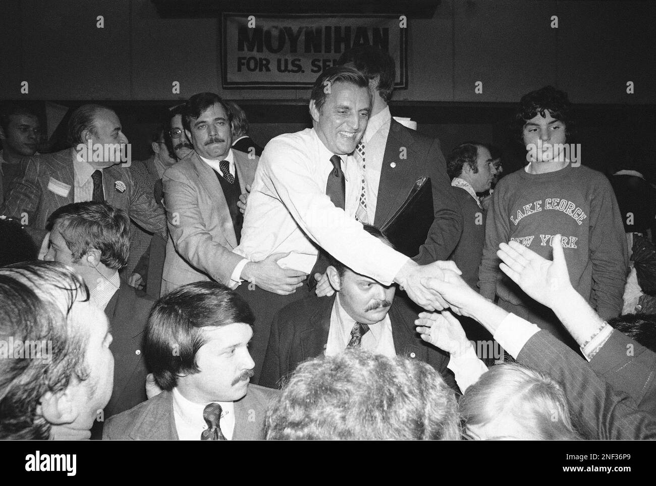 Surrounded by security men, Democratic vice-presidential nominee Sen ...