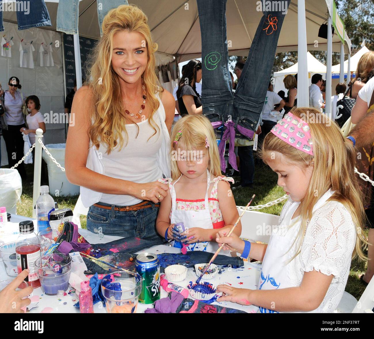 Actress Denise Richards and daughters Lola Sheen, center and Sam Sheen ...