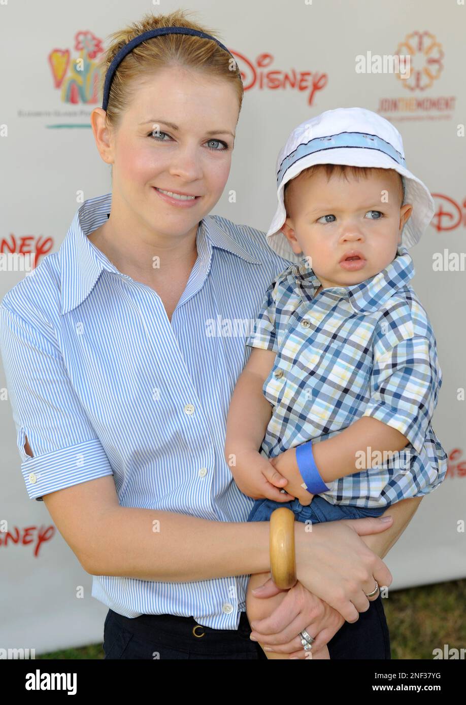 Actress Melissa Joan Hart and son Brady arrive at the 20th anniversary ...