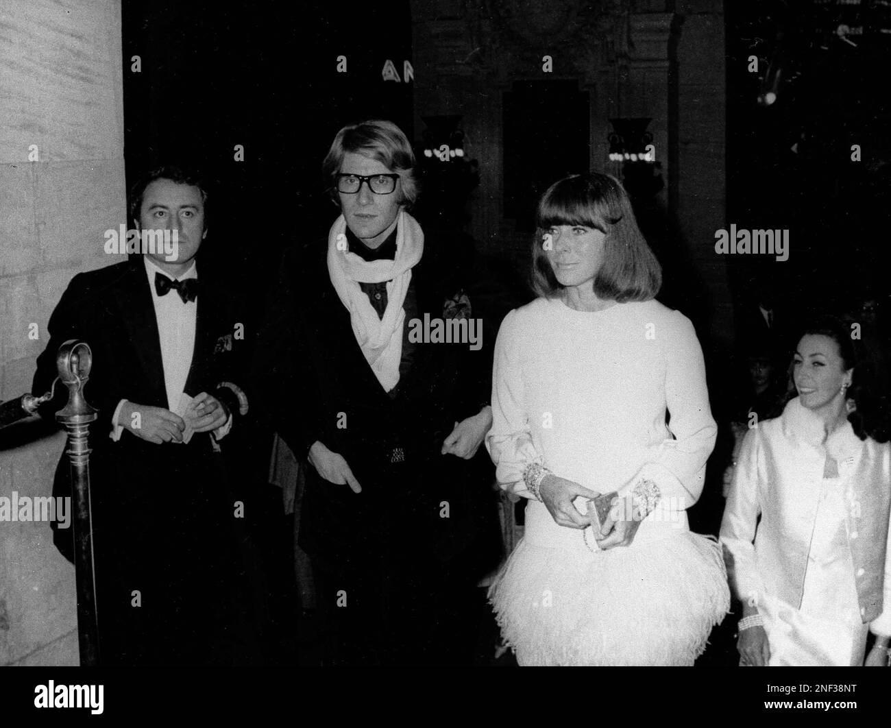 Yves Saint-Laurent with Bettina, former model and friend of Ali Khan ...