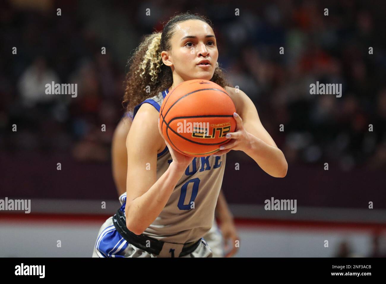 Blacksburg, Virginia, USA. 16th Feb, 2023. Duke Blue Devils guard ...