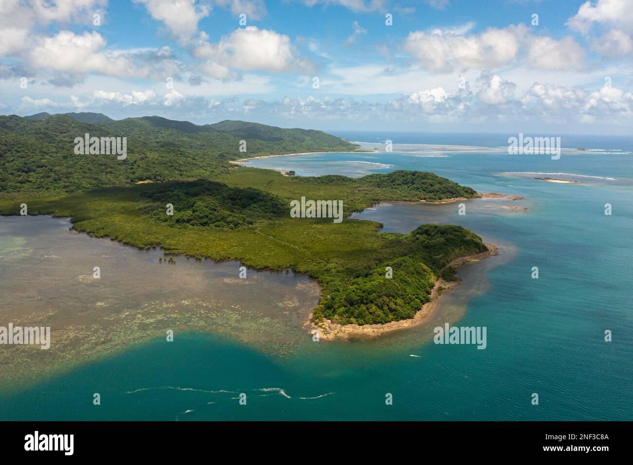 Island with rainforest and jungle. Palaui Island. Santa Ana, Cagayan ...