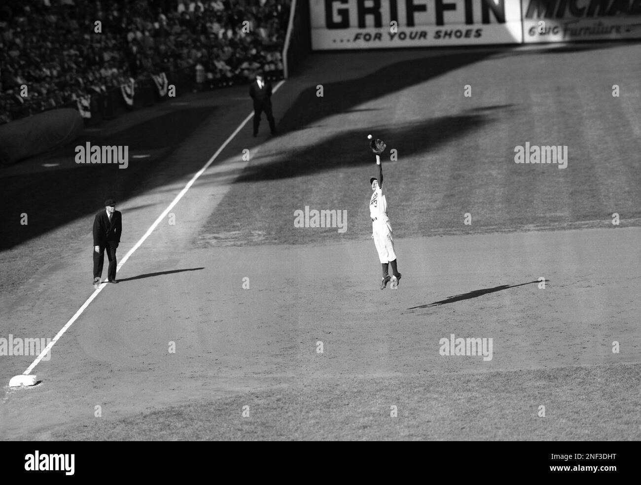 Dodgers’ Billy Cox, third baseman stretches as far as he can go in try ...
