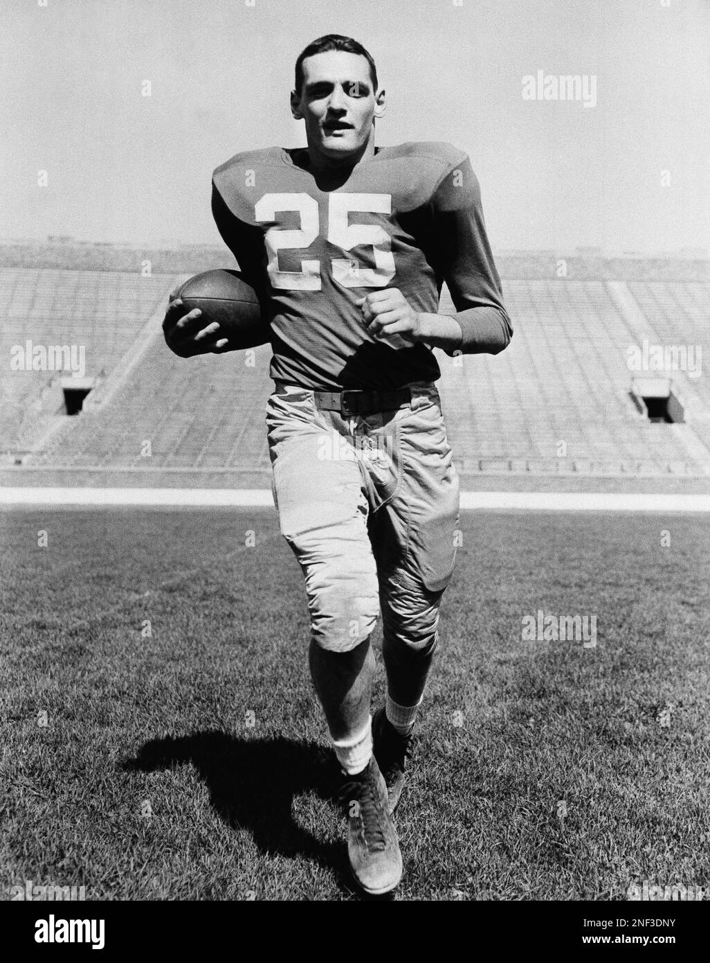 Dick Lynch, halfback of the Notre Dame football team, is shown, Sept ...