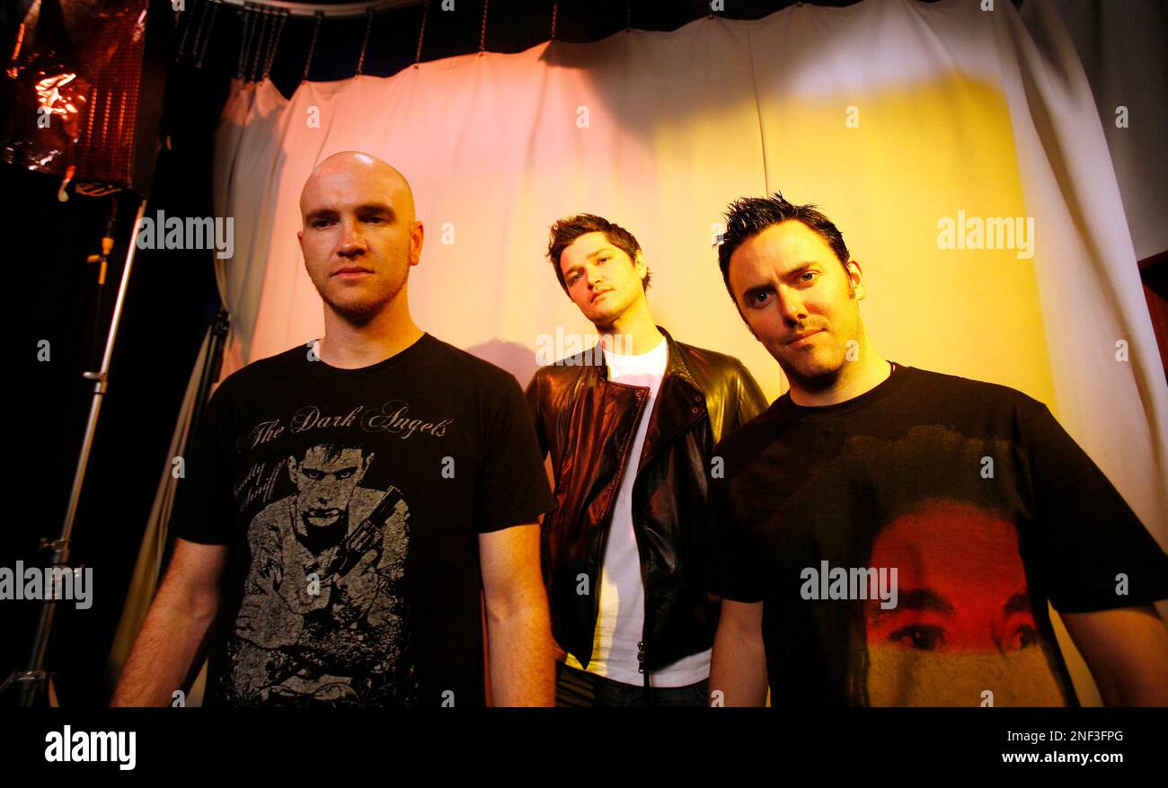 Band members from "The Script" Mark Sheehan, left, Danny O'Donoghue ...