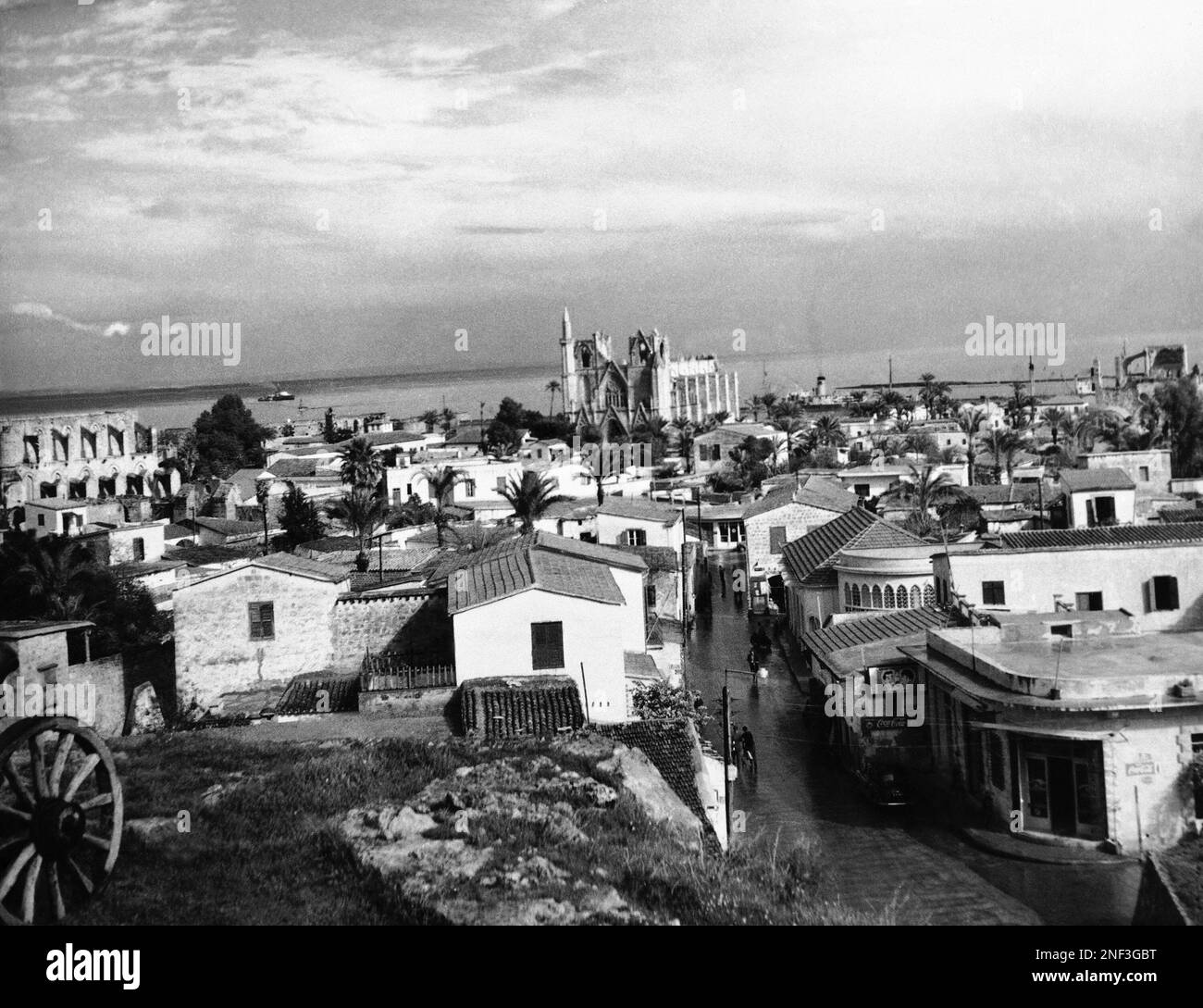 The Cyprus seaport of Famagusta shown September 1961, where Shakespeare ...