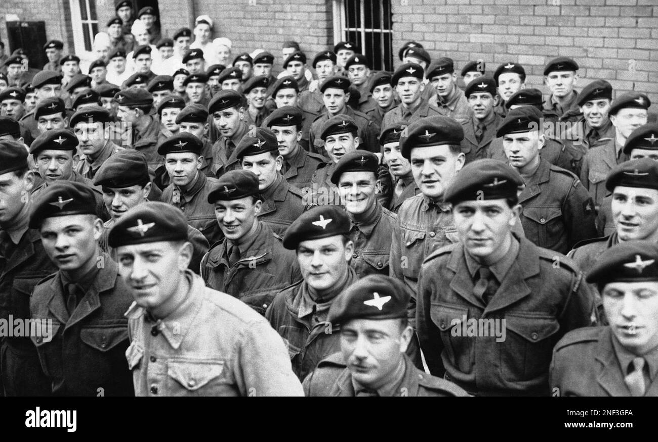 The famed “Red Devils” receive last minute instructions prior to their ...