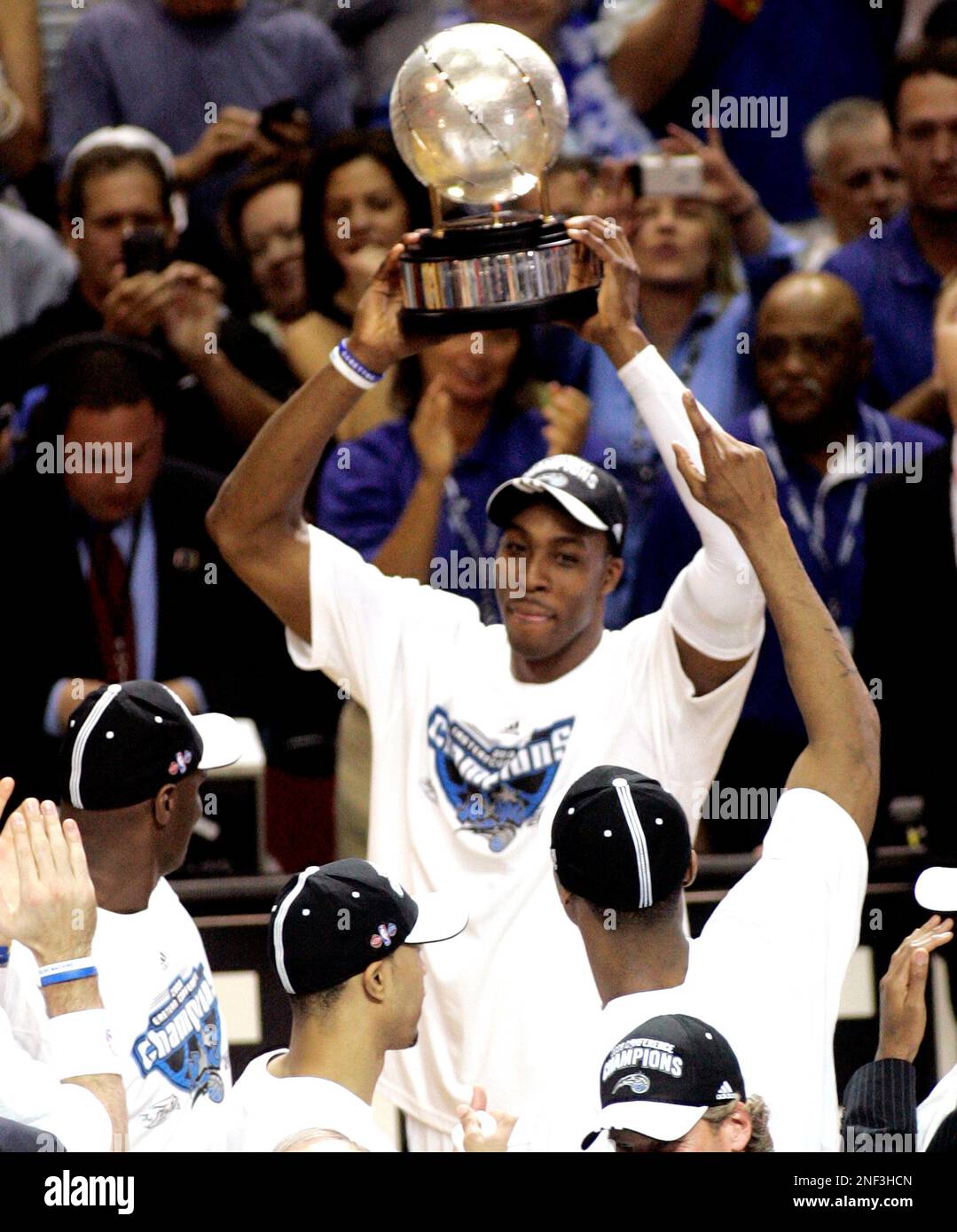 Orlando Magic center Dwight Howard (12) folowing game six of the ...