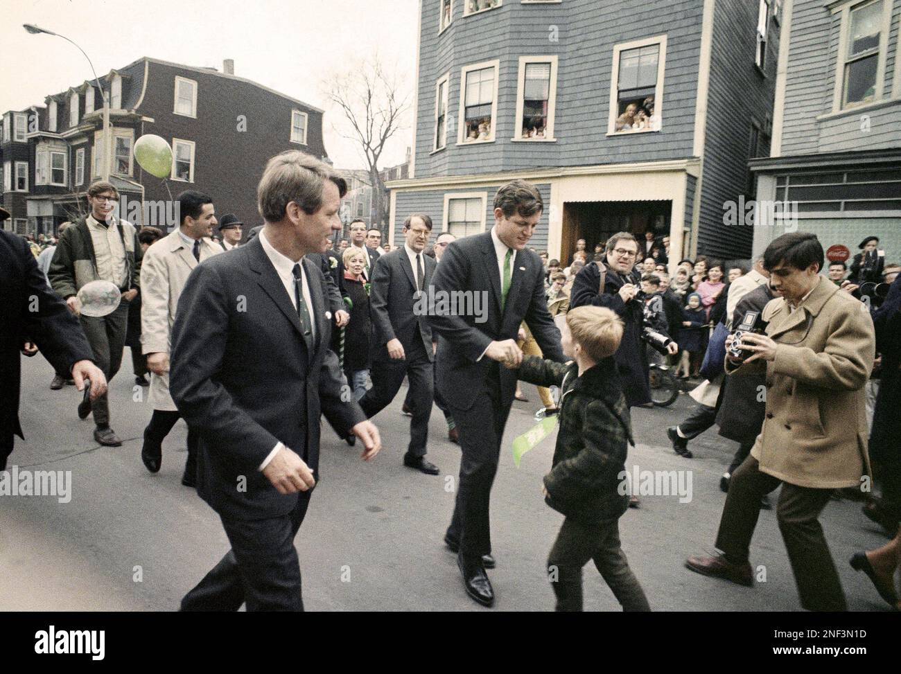 Sen. Robert F. Kennedy with brother, Senator Edward M. Kennedy are ...