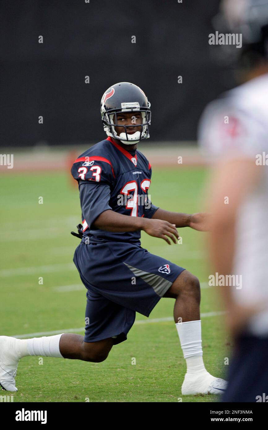 Houston Texans rookie Troy Nolan during an NFL football practice ...