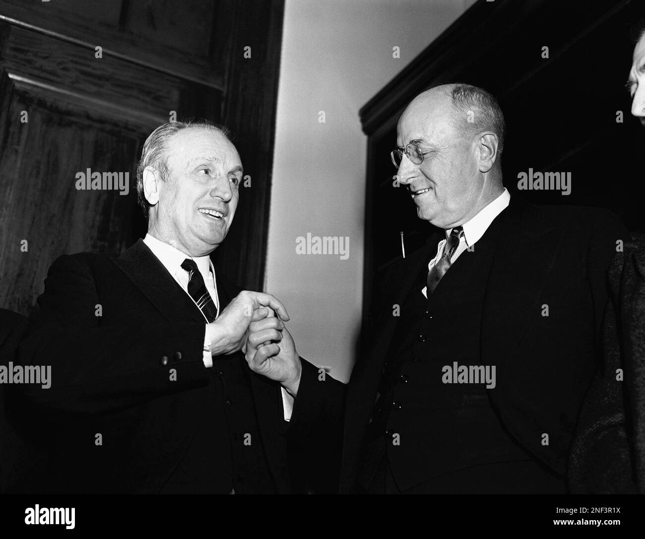 Homer S. Cummings, right Stock Photo - Alamy