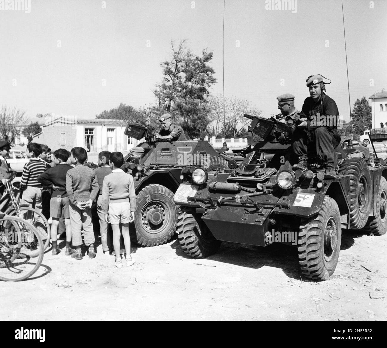 Troops of the Royal Canadian Dragoons United Nations peace force in ...