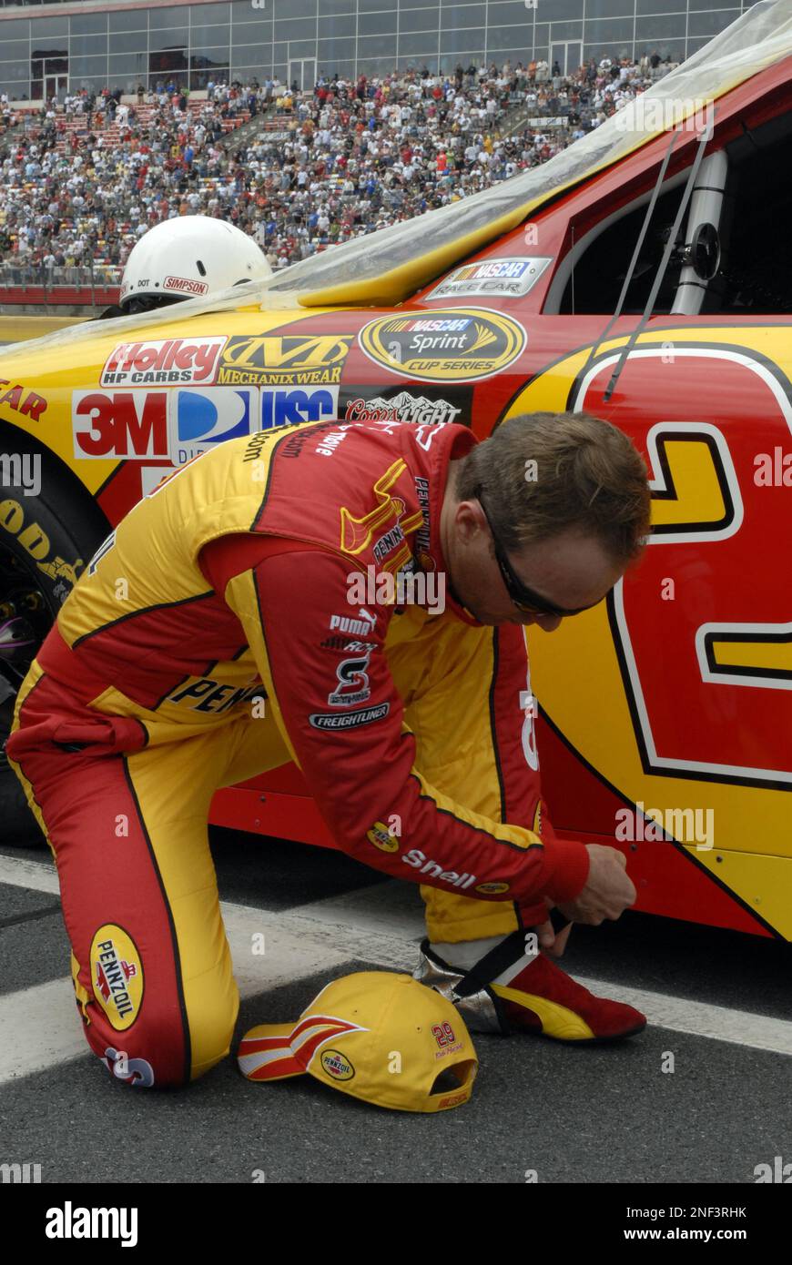 Kevin Harvick is shown before the NASCAR Coca-Cola 600 auto race at ...