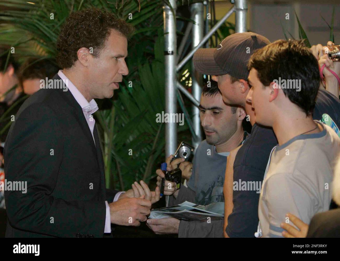 American actor Will Farrell signs autographs before the Australian ...