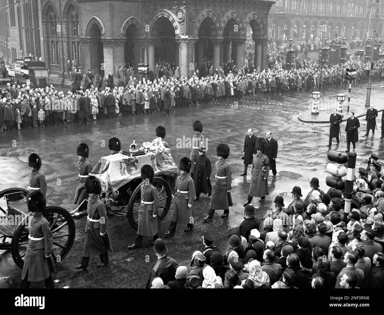 Britain's Duke of Edinburgh, centre right, and the Duke of Gloucester ...
