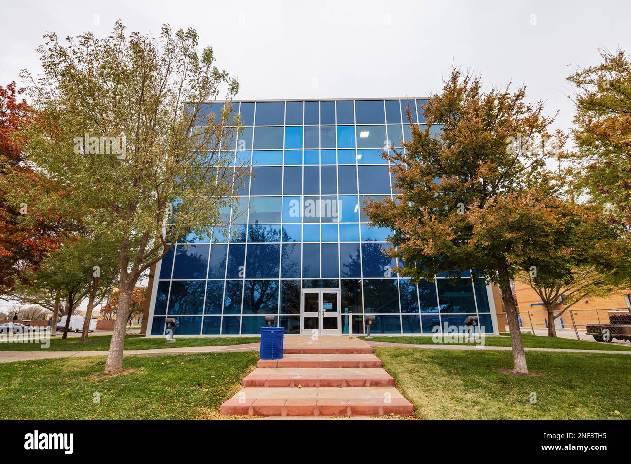 Overcast view of the campus of Amarillo College at Texas Stock Photo ...