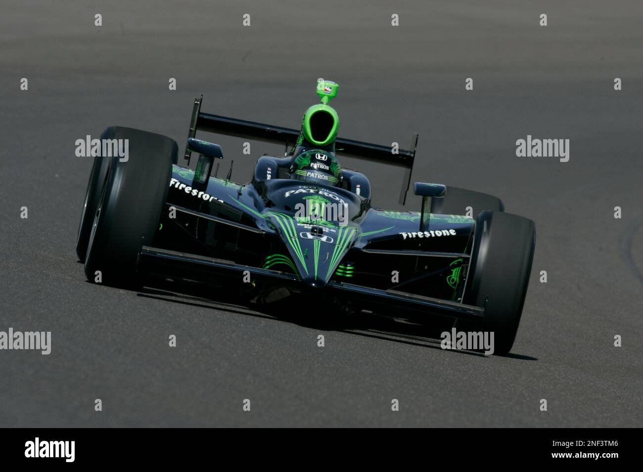 Scott Sharp heads into a turn during the final practice session for the ...