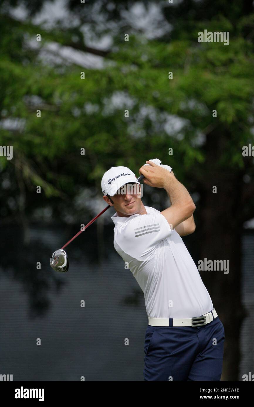 Dustin Johnson during the third round of the Byron Nelson golf ...